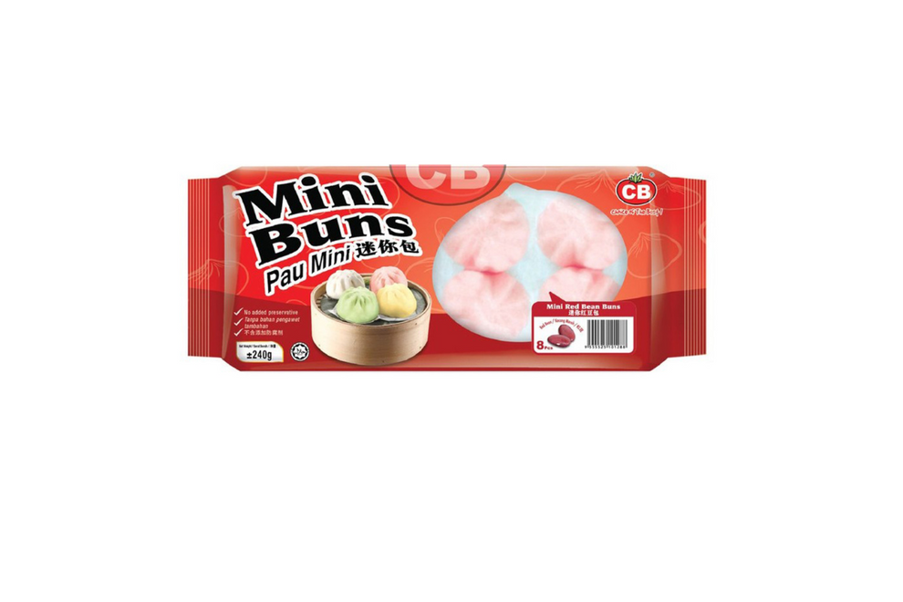 CB Mini Red Bean Bun 8pcs (240g) | Sweet & Soft – Chefkiss